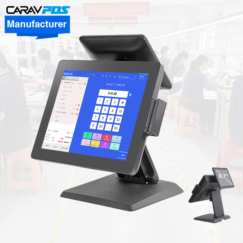 2022 New Designed 15 Inch Pos Machine Model All In One Dual Screen Pos ...