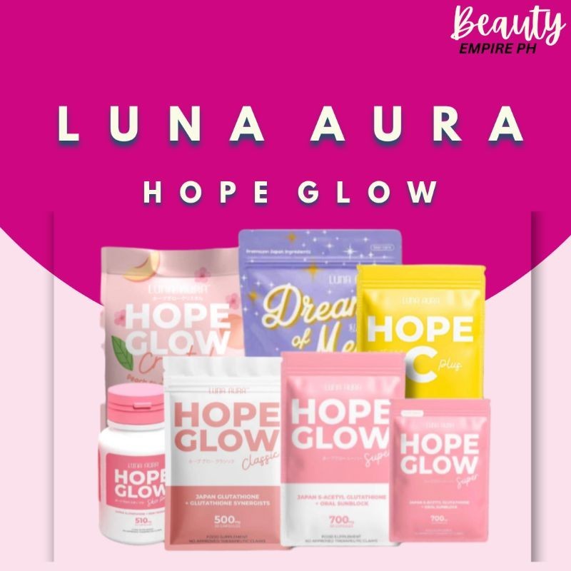 WITH FREEBIE Luna Aura Hope Glow Glutathione biggie/mini/classic • Hope ...
