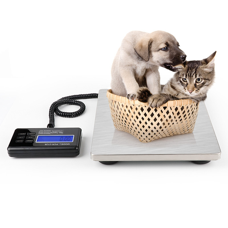 300kg LCD Electronic Pet Weighing scale Package Shipping Postal Scale luggage Platform scale ...