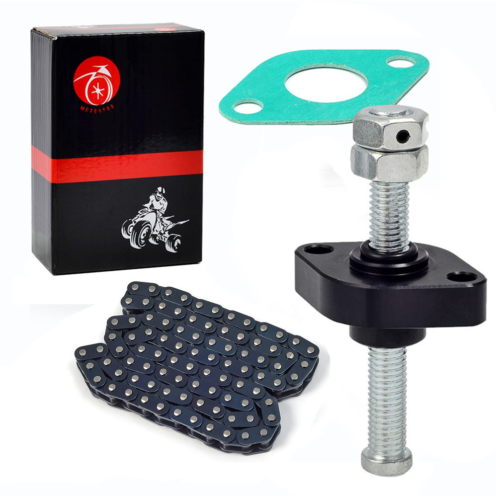 ♛Cam Timing Chain 05T-90L & CNC Manual Tensioner For Kawasaki Bayou 300 ...