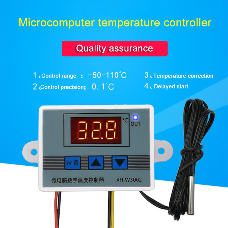 Temperature Controller 220V 10A Microcomputer Digital Thermostat ...