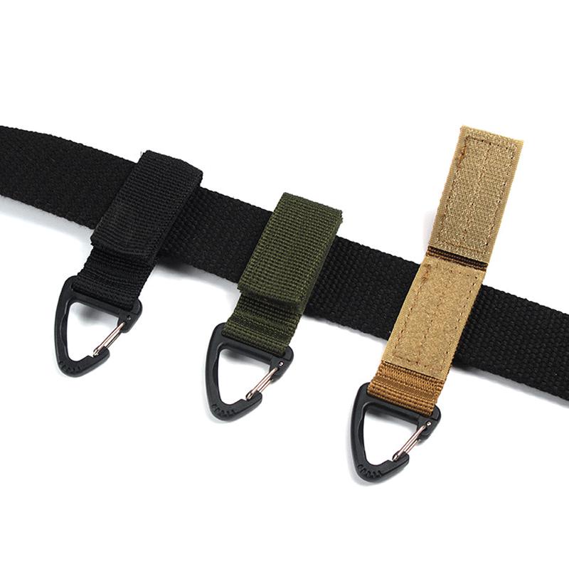 Outdoor Tactical Nylon Webbing Backpack Hanging Buckle Keychain Gadgets ...