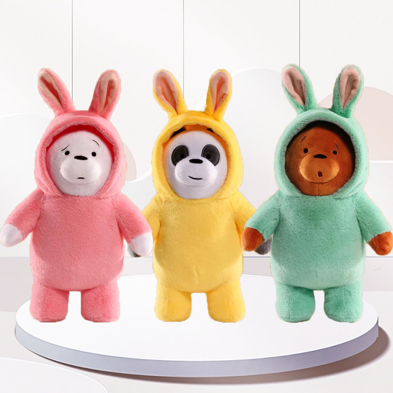 Cartoon Original We Bare Bears COS Bunny Plush Toy Grizzly Panda Ice ...