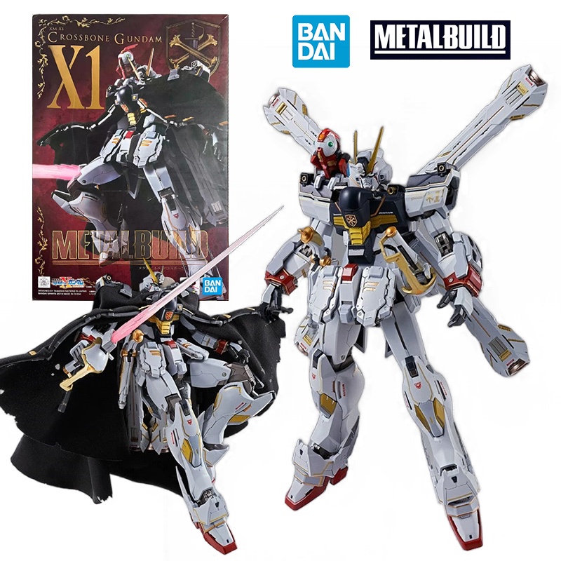 Bandai Metal Build MB Crossbone Gundam X1 18Cm Original Action Figure Model Kit Assemble Toy ...