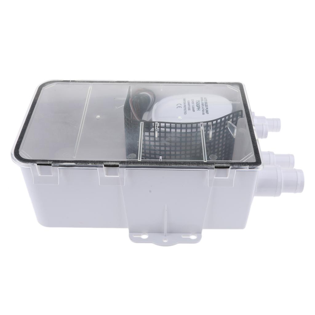 ๑Waste Drain Pump System 600GPH 12V Marine Drain Box Multi-Inlet ☈⚔RM ...
