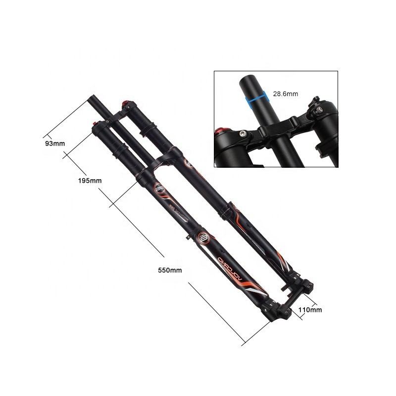 Electric Bicycle Front Fork Dnm Usd-8 Air Suspension Enduro Mountain ...
