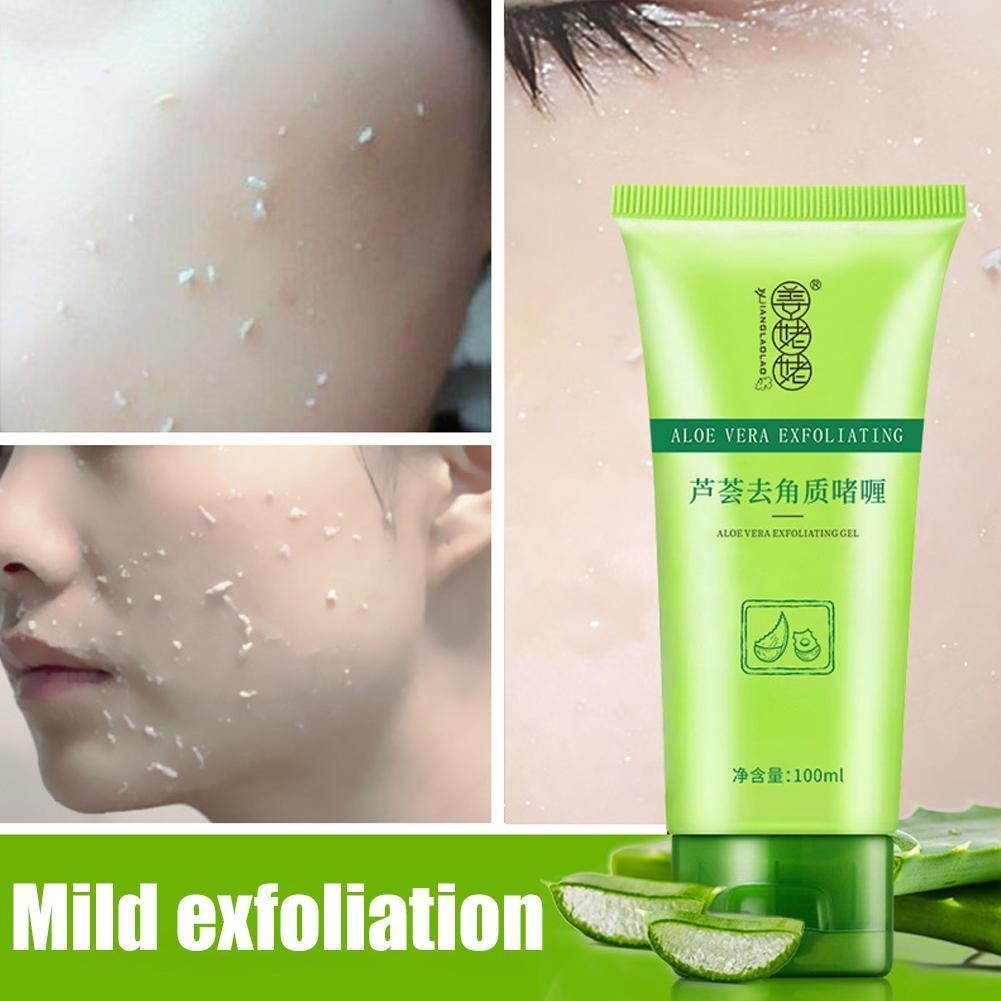 Face Exfoliating Gel Aloe Vera Facial Exfoliating Scrub Cleanses ...
