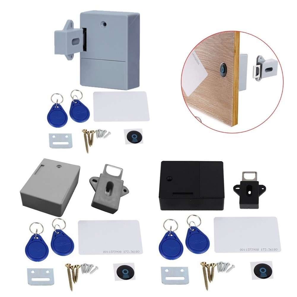 ☑T3 Invisible Cabinet Lock RFID Sensor Smart Drawer Security Keyless ...