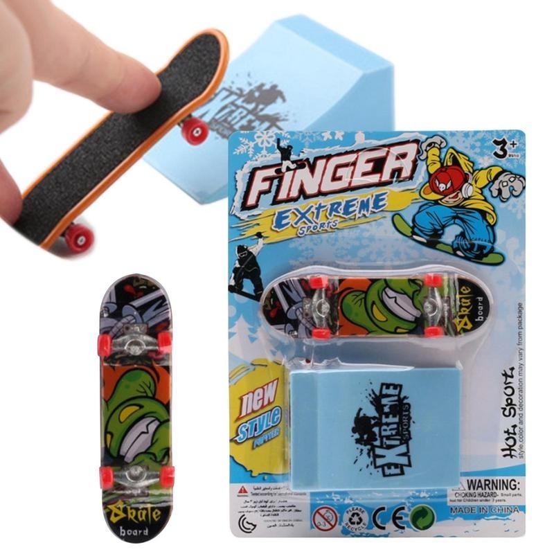 Finger Skateboard Ramp Set Creative Finger Toys DIY Mini Park Figure ...