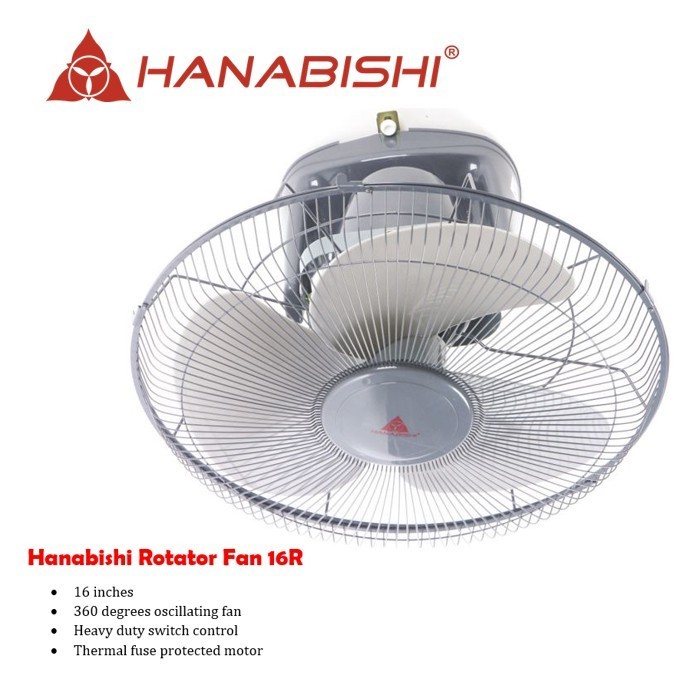Hanabishi Orbit Fan 16" Plastic Blade Heavy Duty Motor Original w/ 1 ...