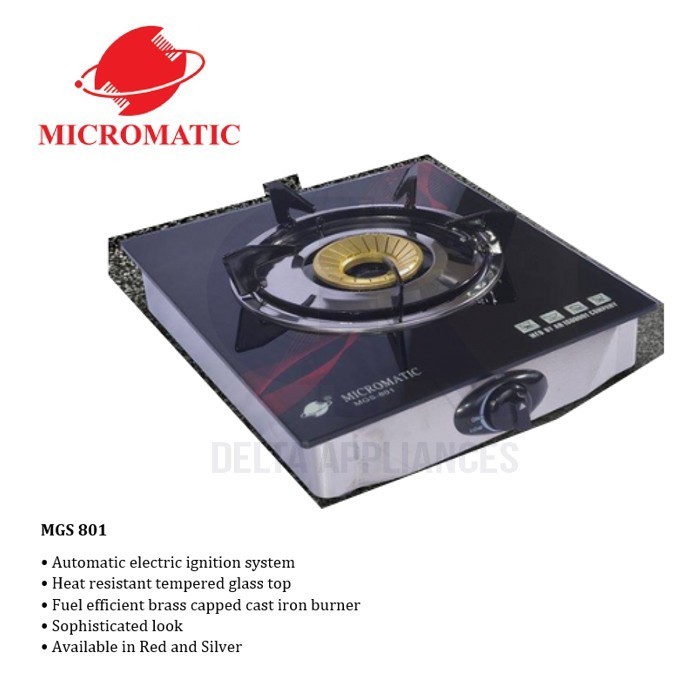 Micromatic Gas Stove Single Burner Tempered Glass Original w/ 1 Year ...