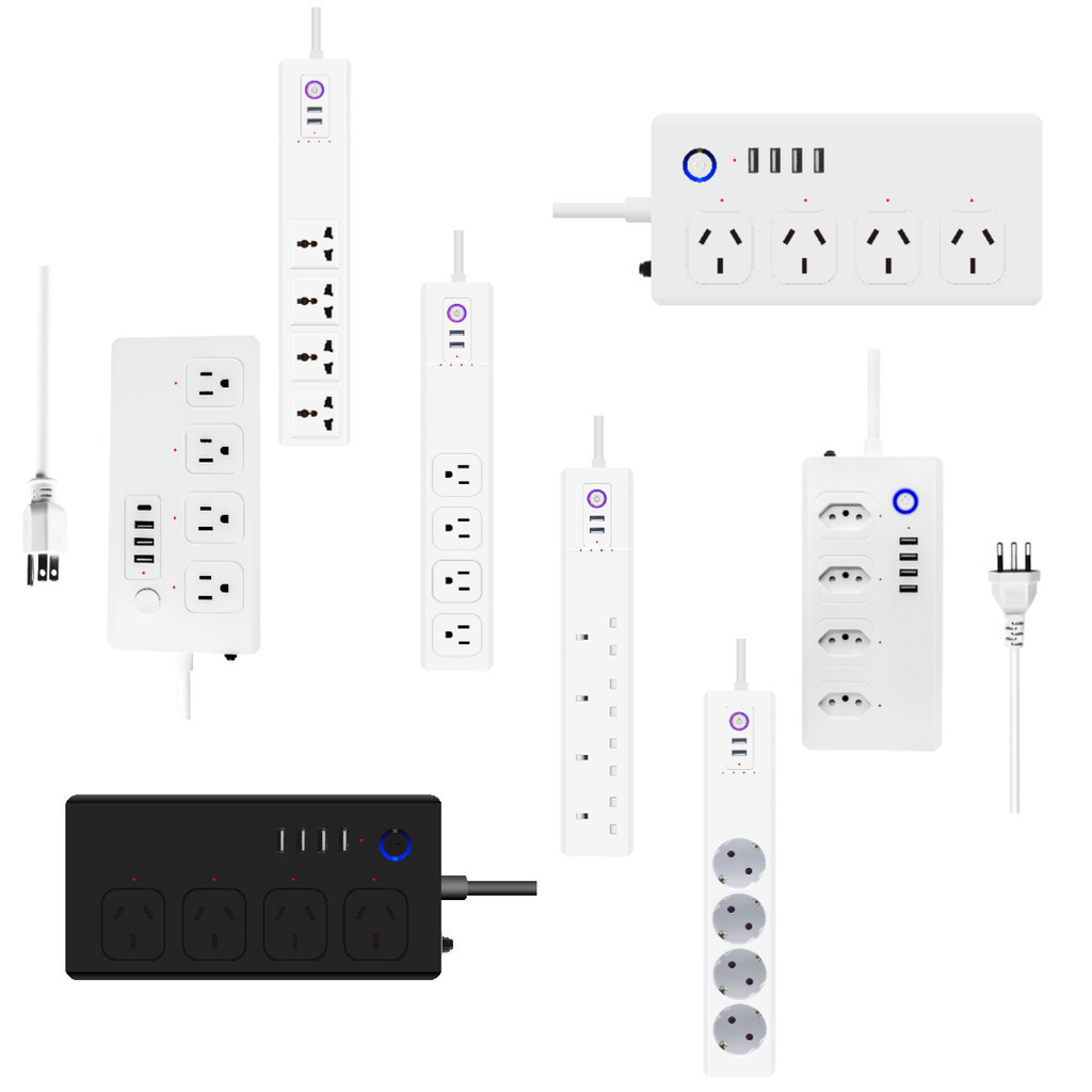 KLASS Power Strip with USB Port 2/3/4-Way Socket 6 USB with type-c ...