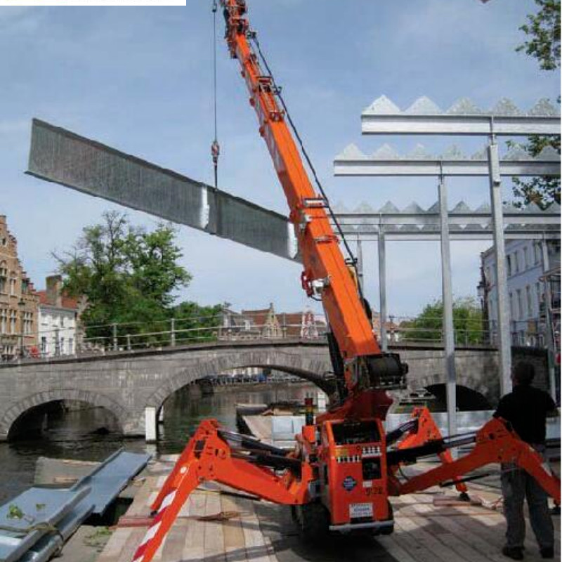 ☬Automatic Crawler Crane Truck Mounted Crane Tower Crane Building 3 Ton Spider Crane 10 Ton Boom ...