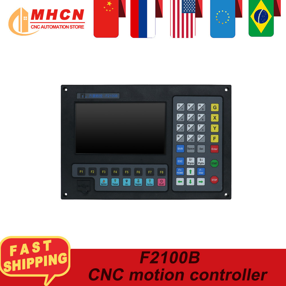 F2100B 2 axis CNC motion controller CNC flame cutting machine plasma numerical control suppor63 ...