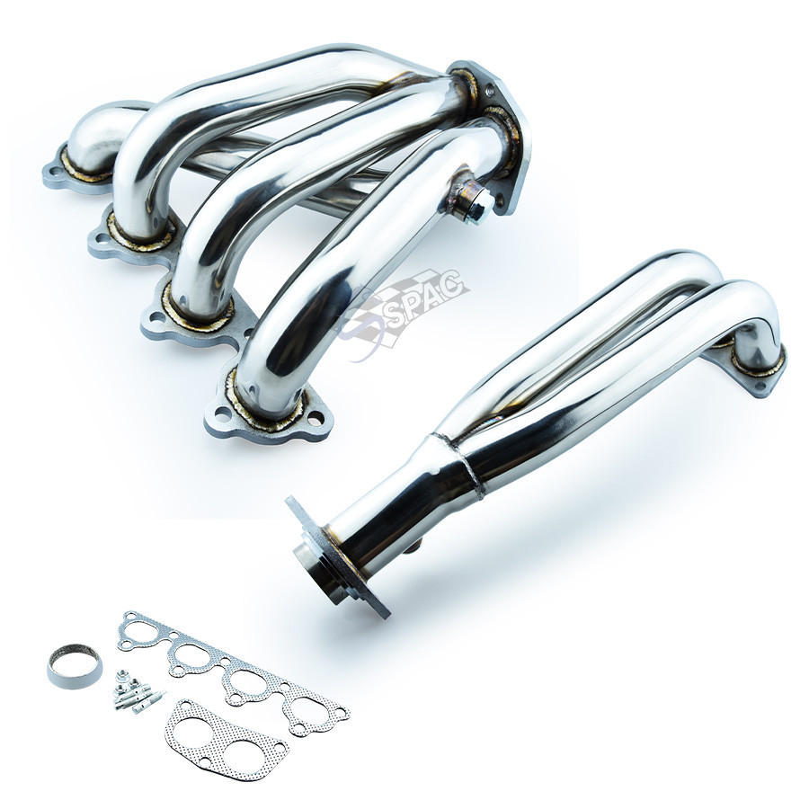 ♣for Honda Civic D16 EX LX DX CX VX HX Exhaust Header Stainless Steel ...