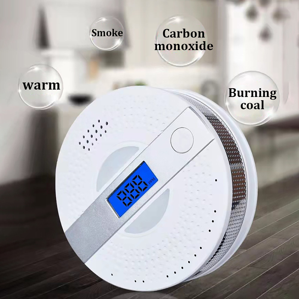 ⚜Air Quality Monitor Carbon Monoxide Sensor CO Detector Alarm with LCD ...