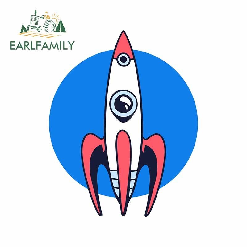 유EARLFAMILY 13cm x 10.2cm for Launch Rocket Windows Car Stickers ...