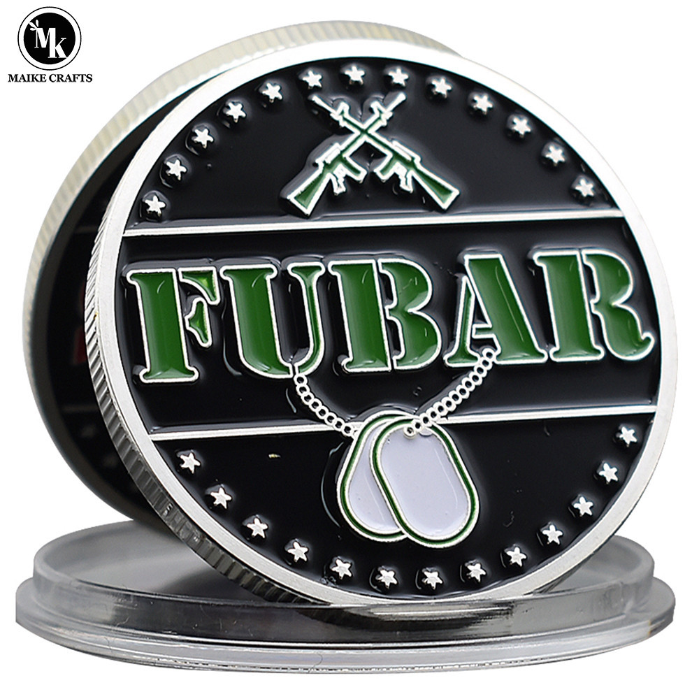 ♦US Army Comrade Sniper Fubar Sanfu Challenge Coin Silver Plated ...