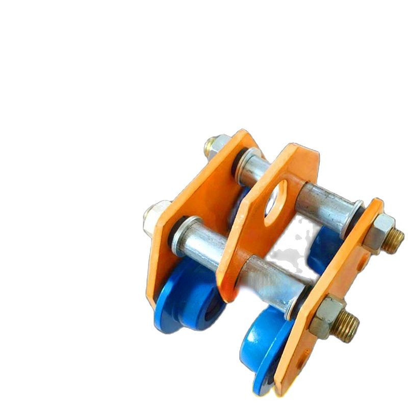 ☫0.5/1 Ton Plain Trolley Manual Hand Push Beam Monorail Trolley Lifting ...