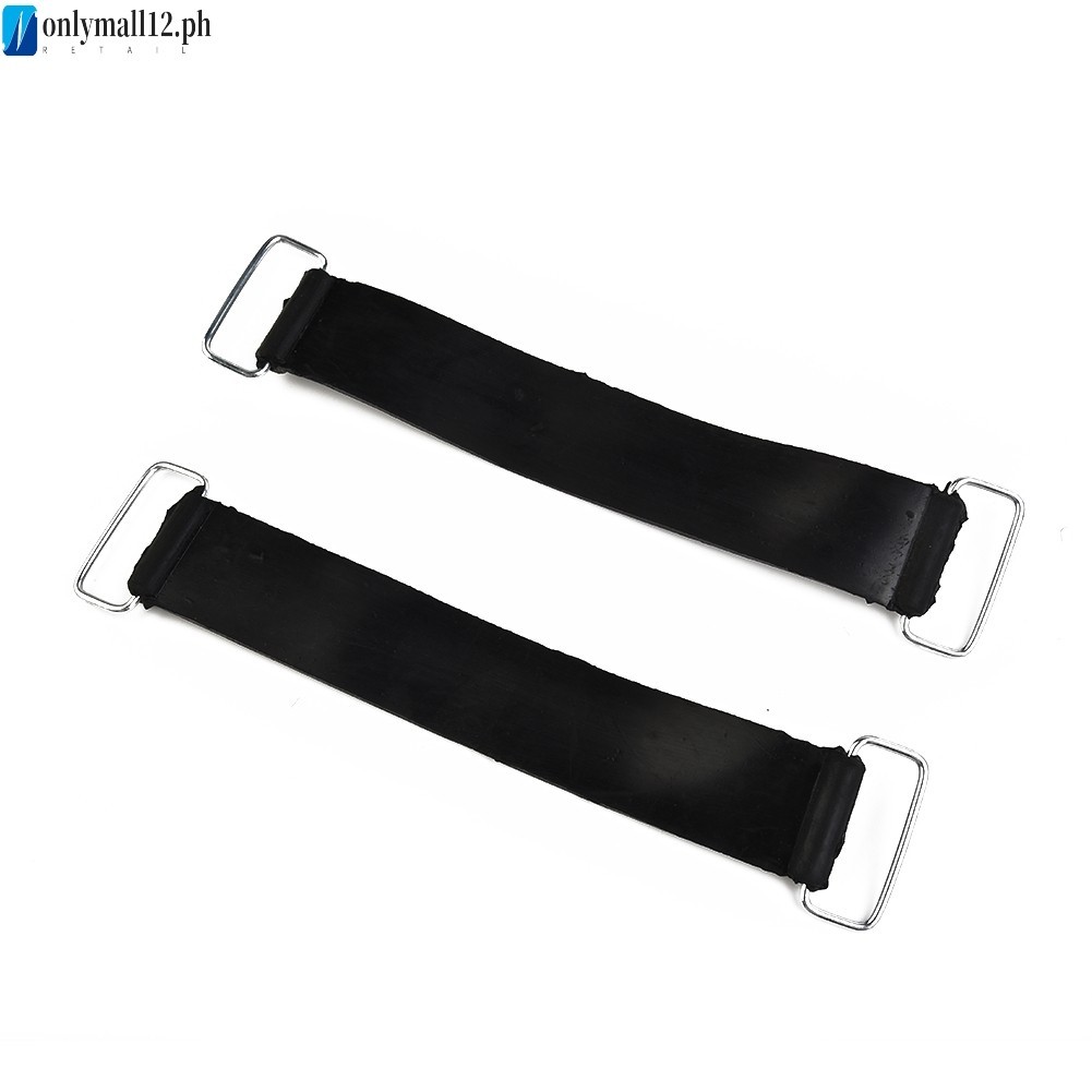 Adjustable 2pcs Rubber Battery Strap Holder Belts for Honda Yamaha ...