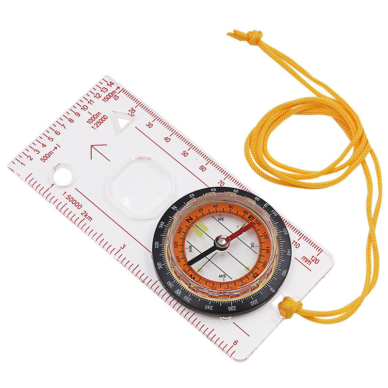 50pcs Scale Compass Outdoor Travel Survival Supplies Scale Map Compass ...