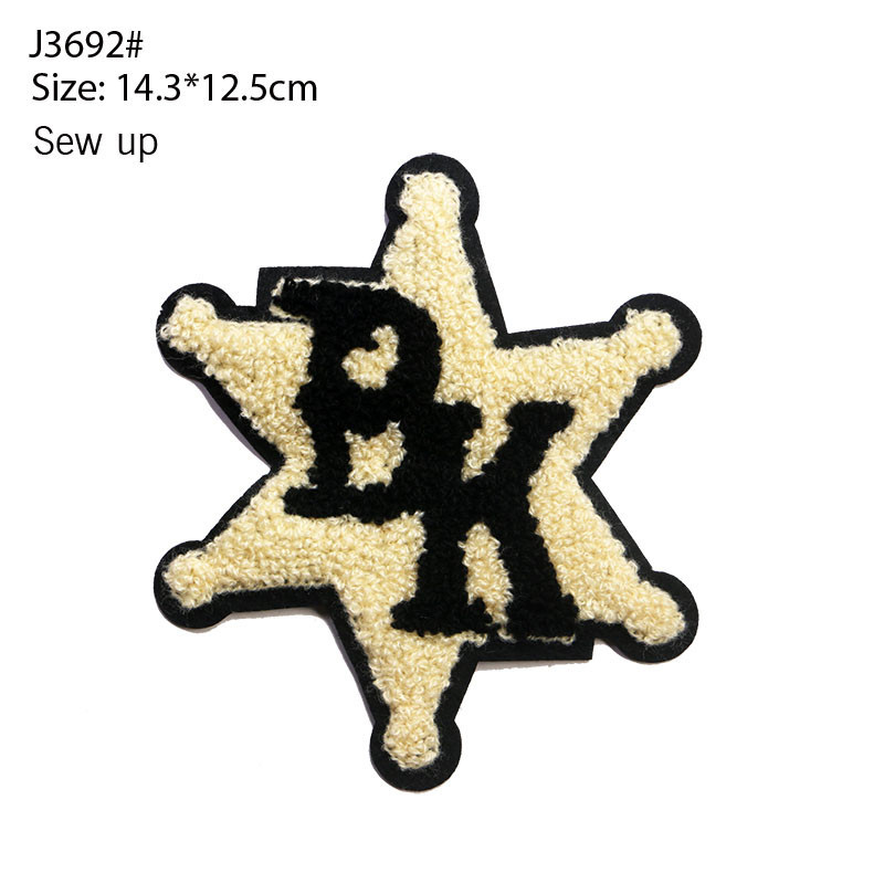 ๑Fashion Towel Sewing Embroidery Cute Bear Star Of David Maple Leaf ...