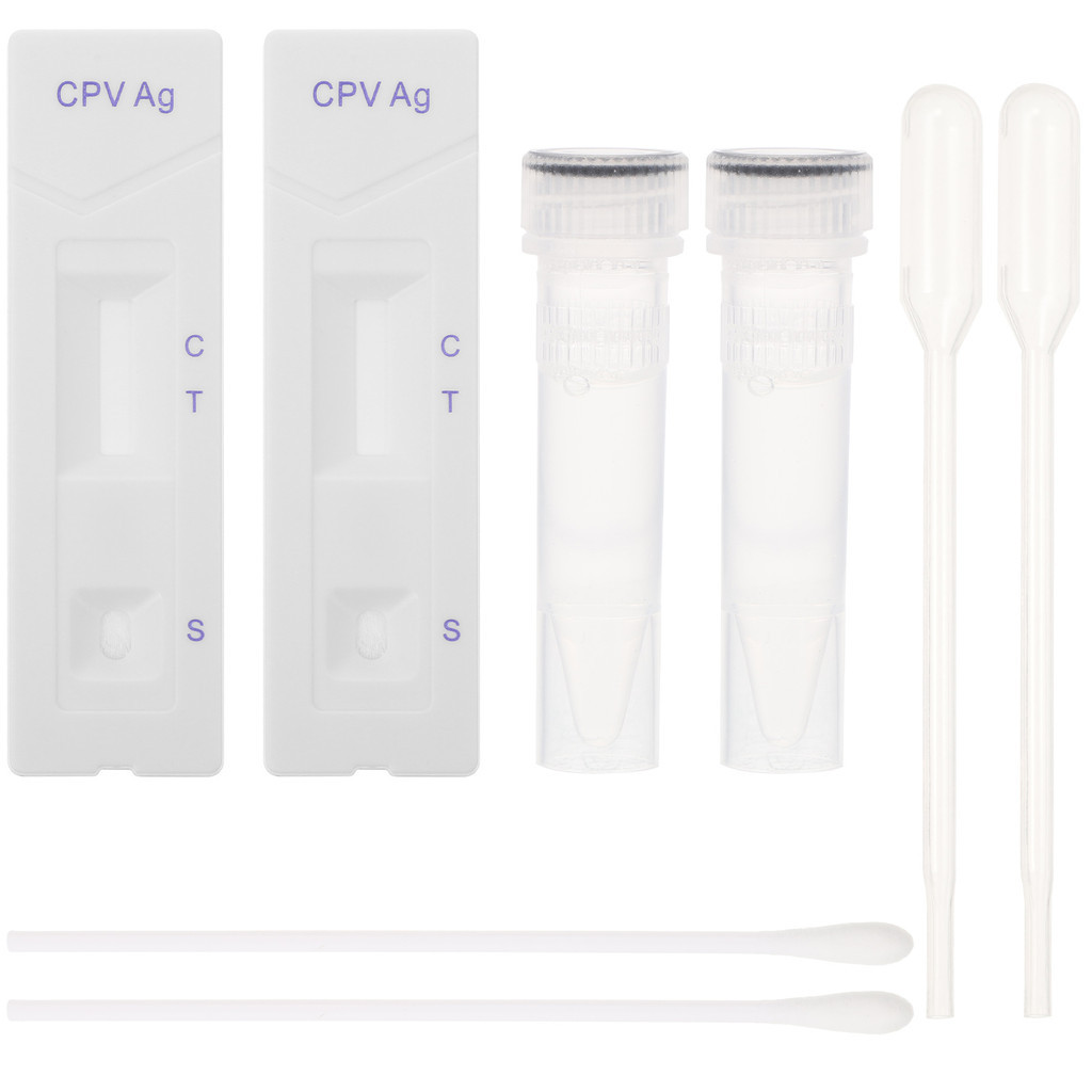 ☢Canine Parvo Antigen Test Card Distemper Parvovirus Test Paper Kit ...