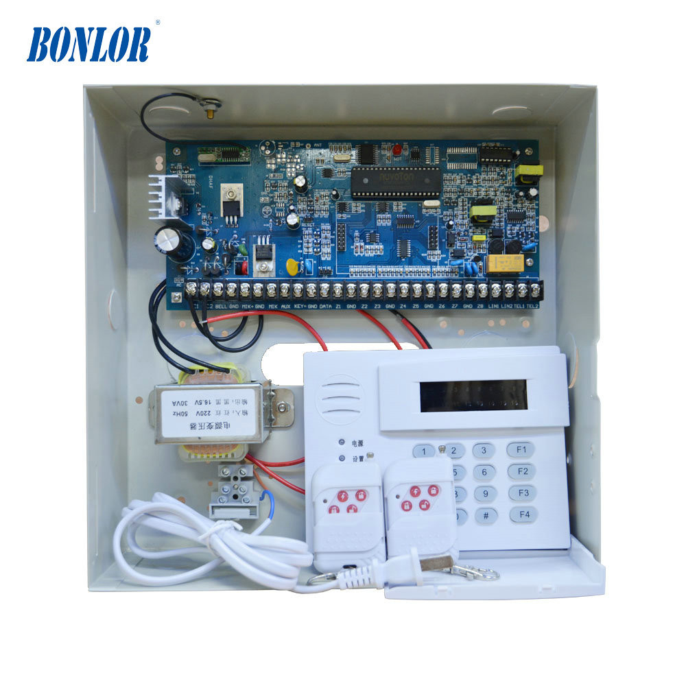 Hot sale industrial security home alarm system PSTN calling 8/16 wire ...