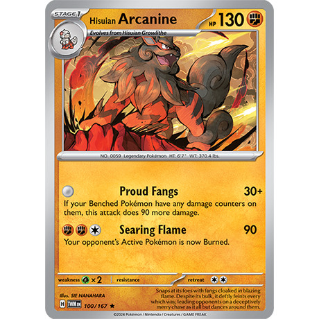 Pokemon TCG Twilight Masquerade Hisuian Arcanine | Shopee Philippines