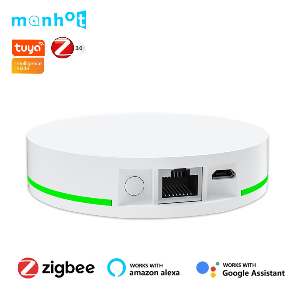 Tuya Smart ZigBee 3.0 Wire Gateway Hub Smart Home Bridge Wireless Remote Controller Works with ...