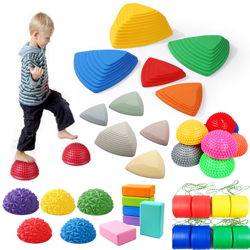Balance Stepping Stones Set Obstacle Course for Kids Indoor and Outdoor ...