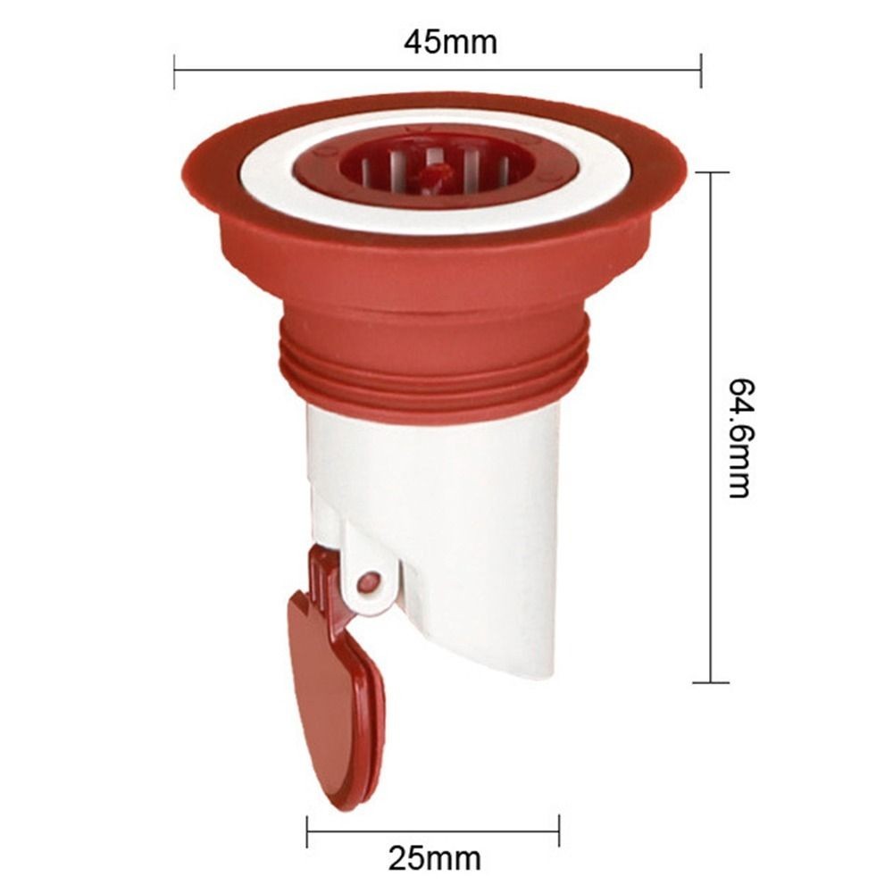 ☑ABS Shower Floor Drain Durable Dectable Backflow Preventer Fast Drainage Floor Drain Universal ...