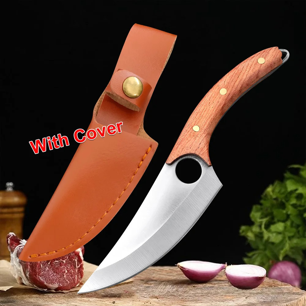 Chef Knife BBQ Slicing Fish Fruit Boning Butcher Knife Cleaver Meat Cut ...