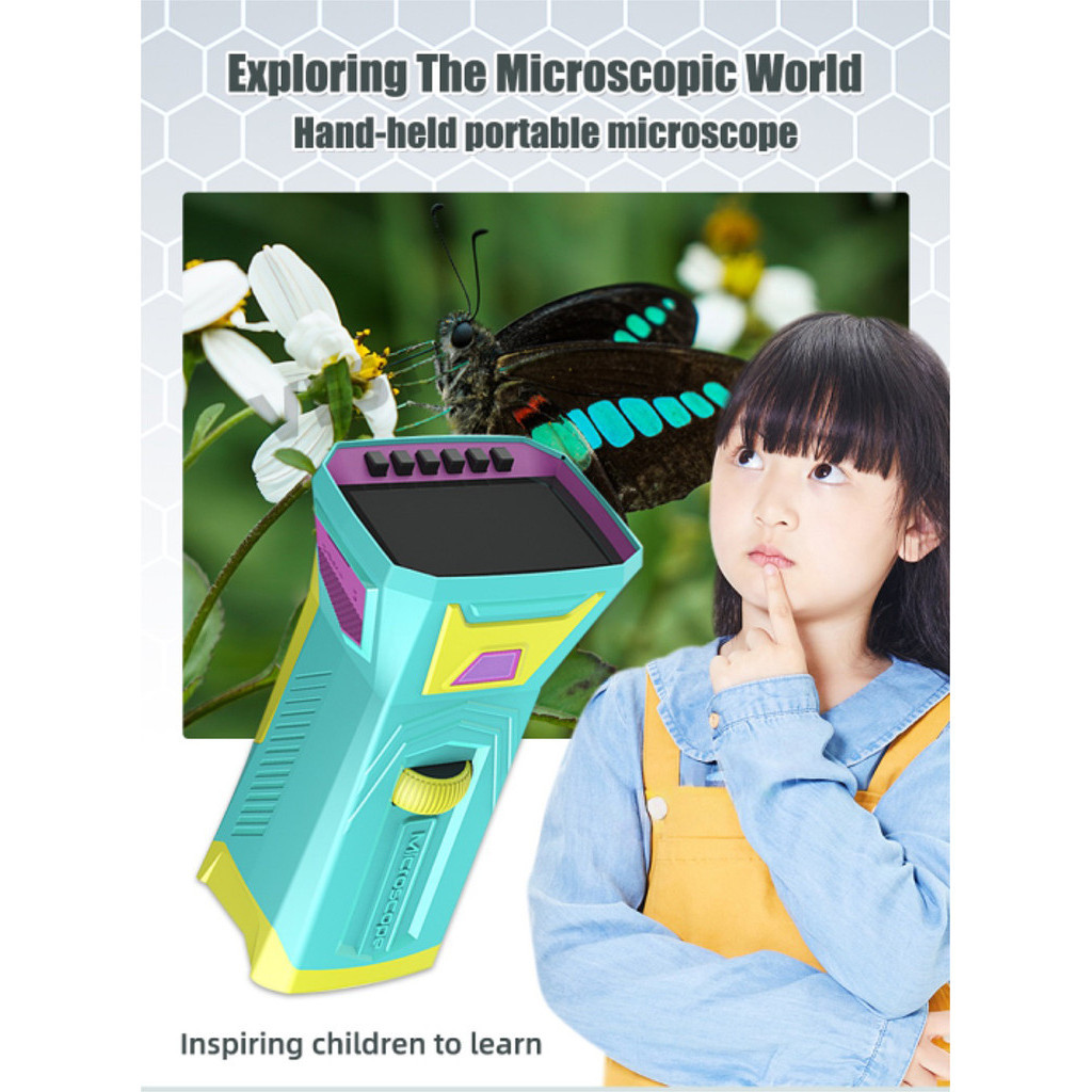 ☮2MP 1080P 3Inch IPS Screen 10-800X Zoom Digital Microscope CMOS ...