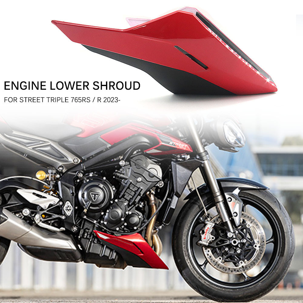 For Street Triple 765 RS 765R 2023 2024 Motorcycle Engine Lower Spoiler ...