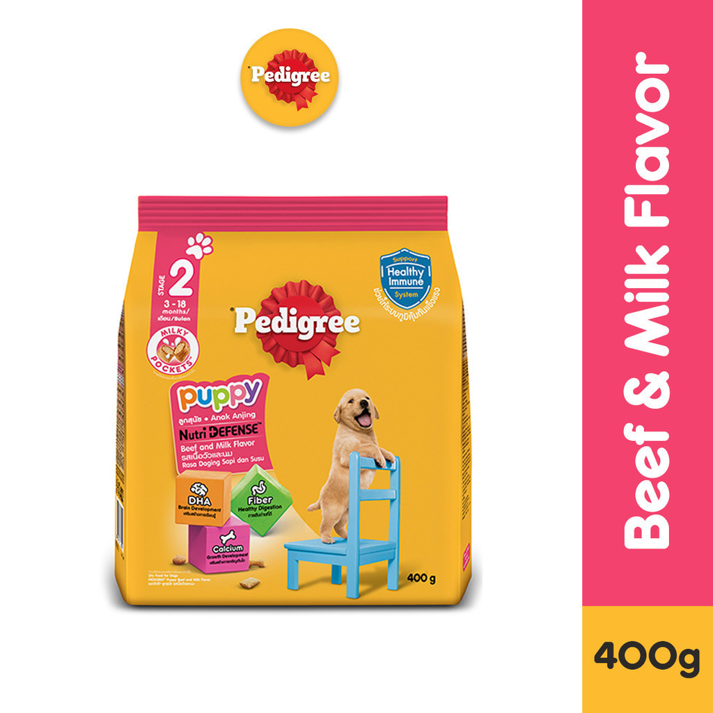 PEDIGREE NutriDefense Puppy Dog Food - Dry Puppy Food in Beef and Milk ...