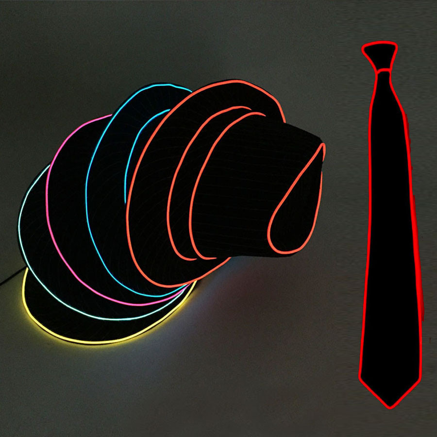 Light Up Top Hat Jazz Cap Masquerade Prop Glow Neon Party Bar Cosplay ...