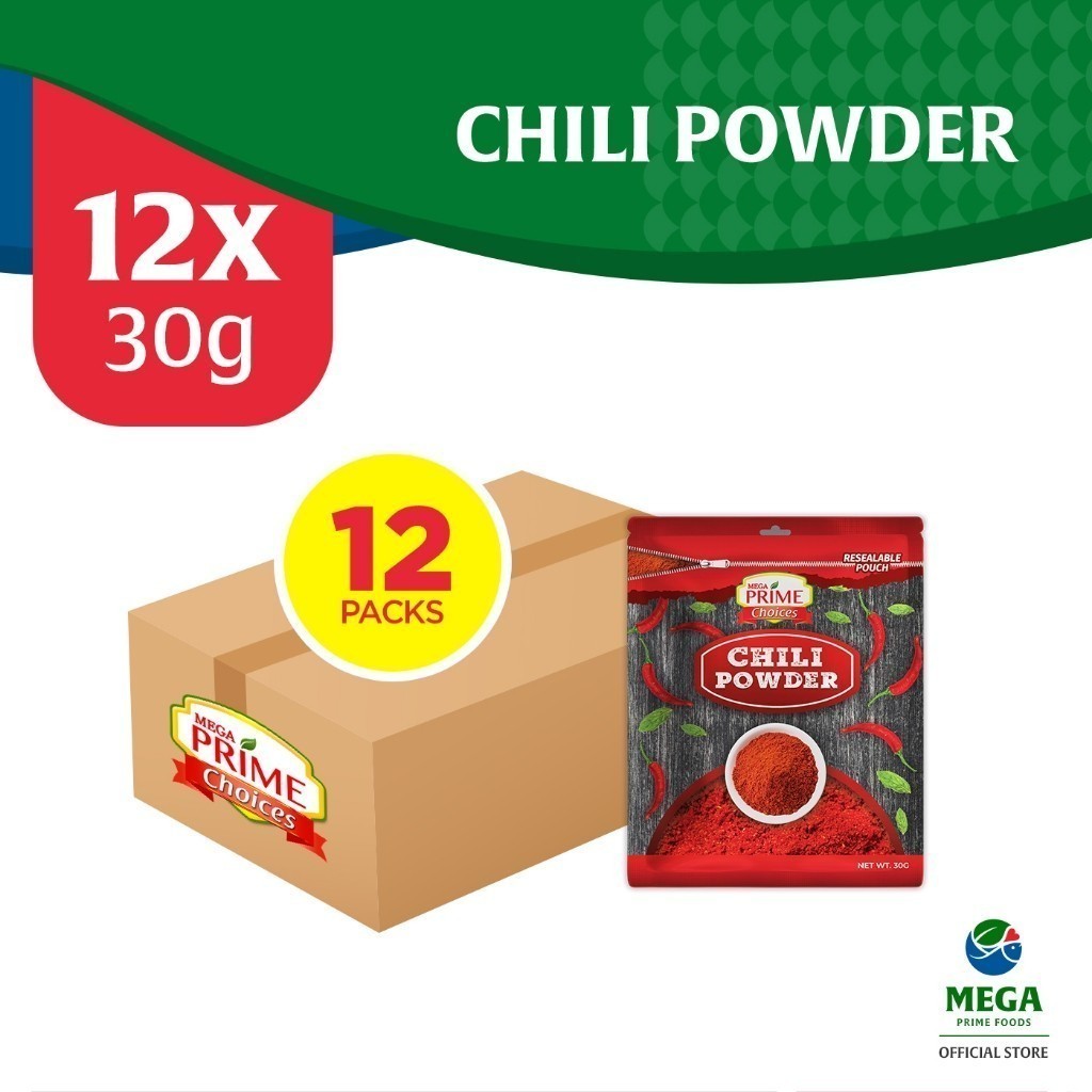 Mega Prime Choices Chili Powder 30G By 12'S | Shopee Philippines