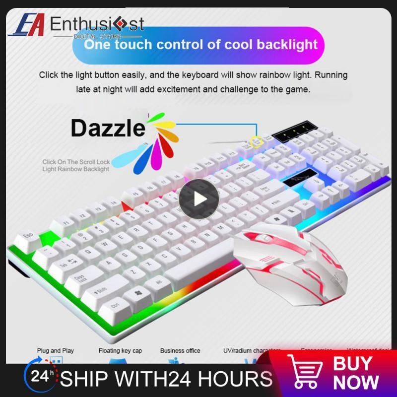 Redragon Keyboard Mouse Set K552-RGB-BA Mechanical Gaming Keyboard and ...