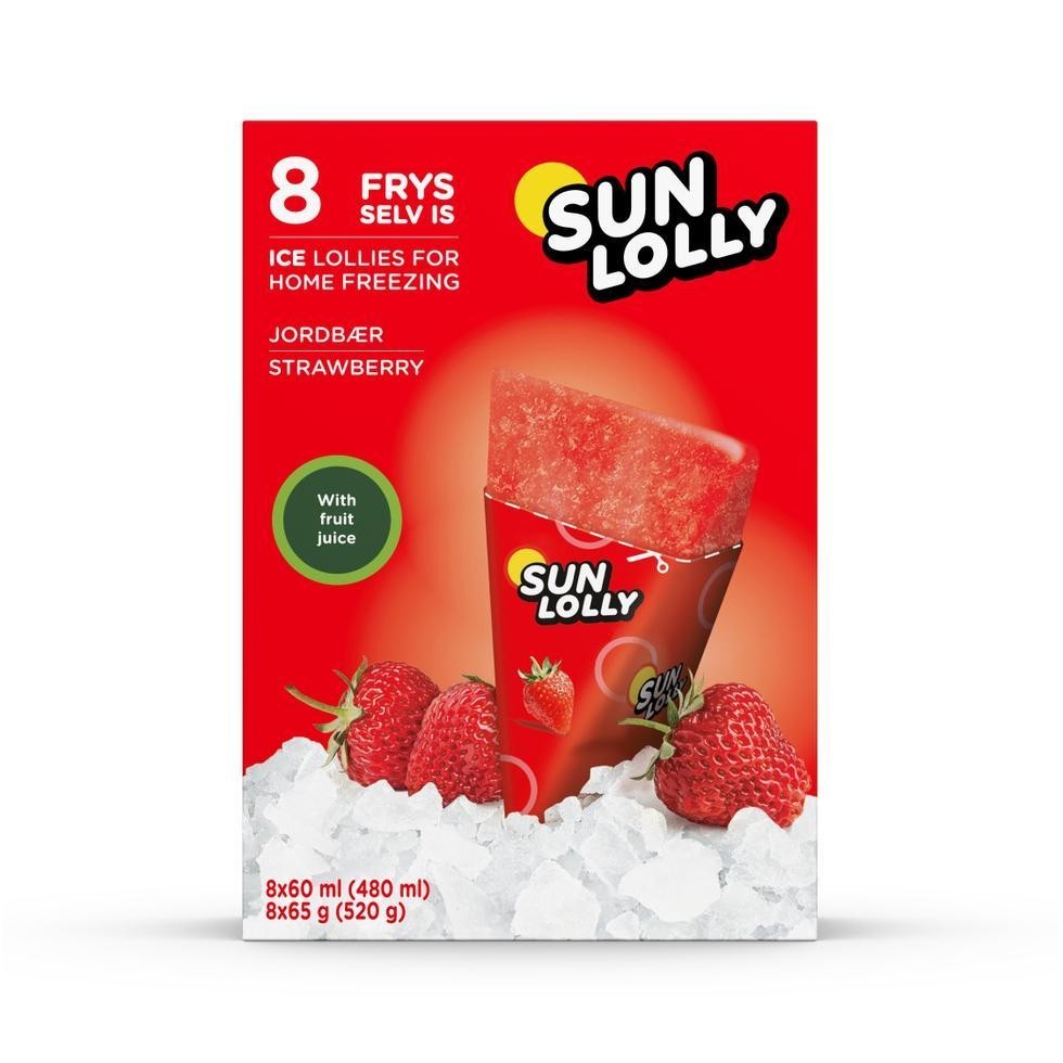 Sun Lolly Ice Strawberry 60mlx8 | Shopee Philippines