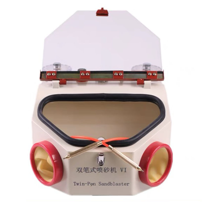 -Dental Twin-pen Blasting Unit Dental lab Twin-pen Metal Sandblast ...