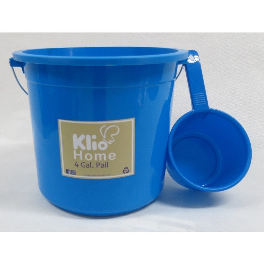 Klio Pail with Dipper Set - Blue | Shopee Philippines