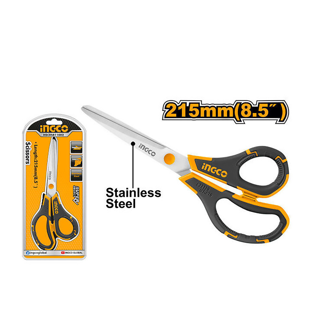 Ingco by Winland Stainless Steel Scissors Gunting 215mm/8.5 ...