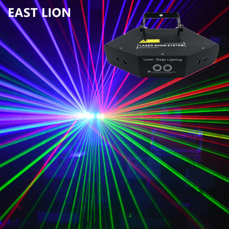 ~DMX RGB Laser LED Beam Line Array Scanning Stage Lighting Colorful 6 ...