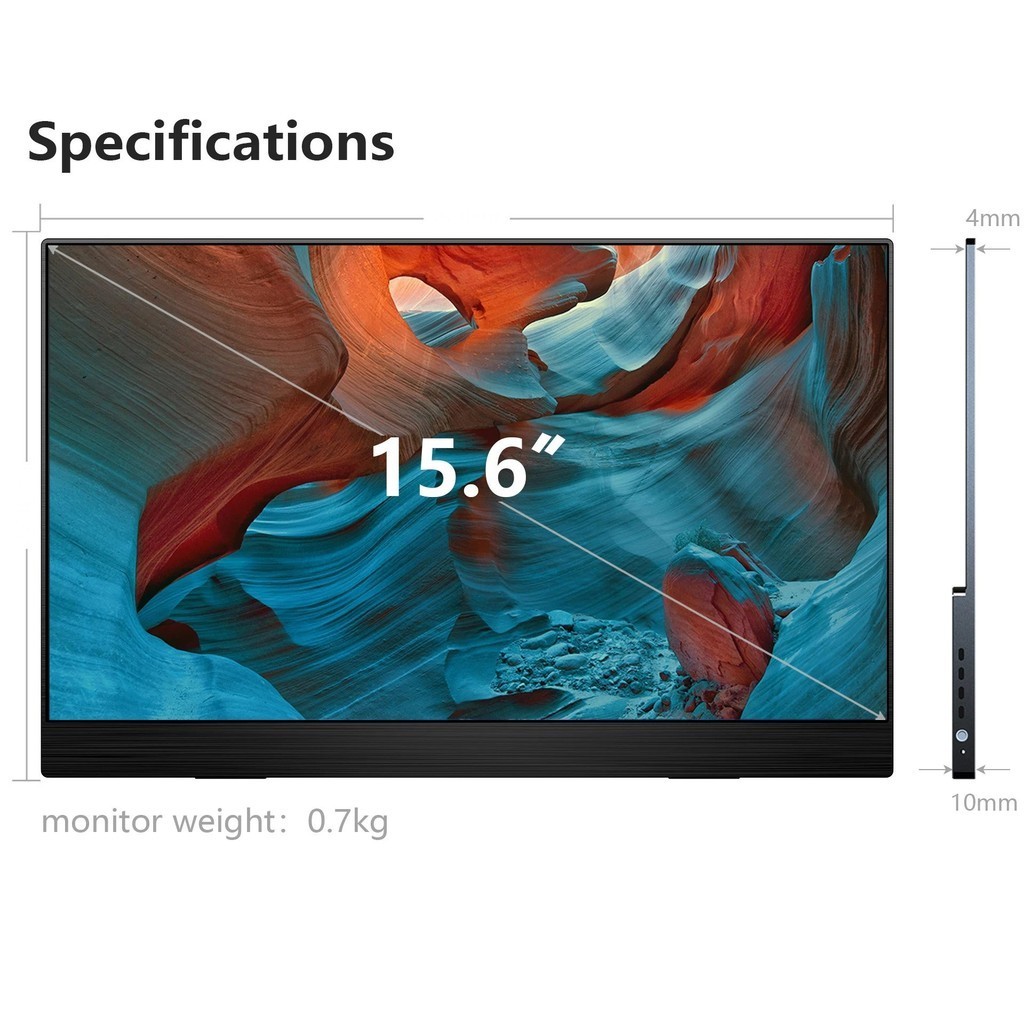 15.6 Wireless Touchscreen Smart Portable Monitor Android 9.0 IPTV APP ...