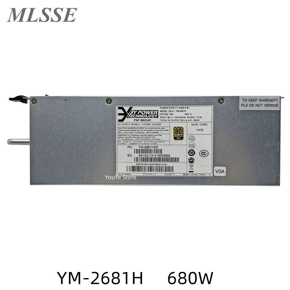 For YM-2681H 100-240V 50-60HZ 680W Hot-Swappable Server Redundant Power ...