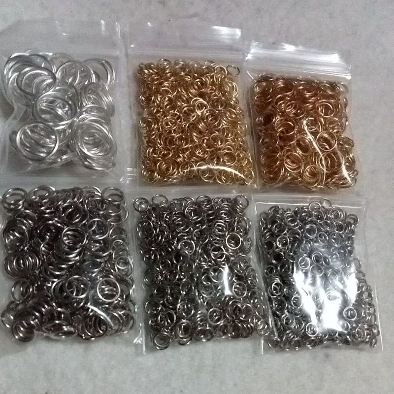 20g per Pack Nickel/gold/silver Jump Ring for jewelry making | Shopee ...