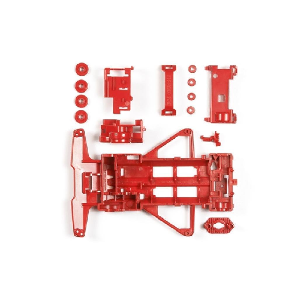 Mini 4WD special project FM reinforced chassis (red) | Shopee Philippines