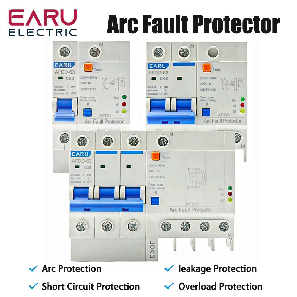 AFDD Fault Arc Protector Residual Current Circuit Breaker Main Switch ...