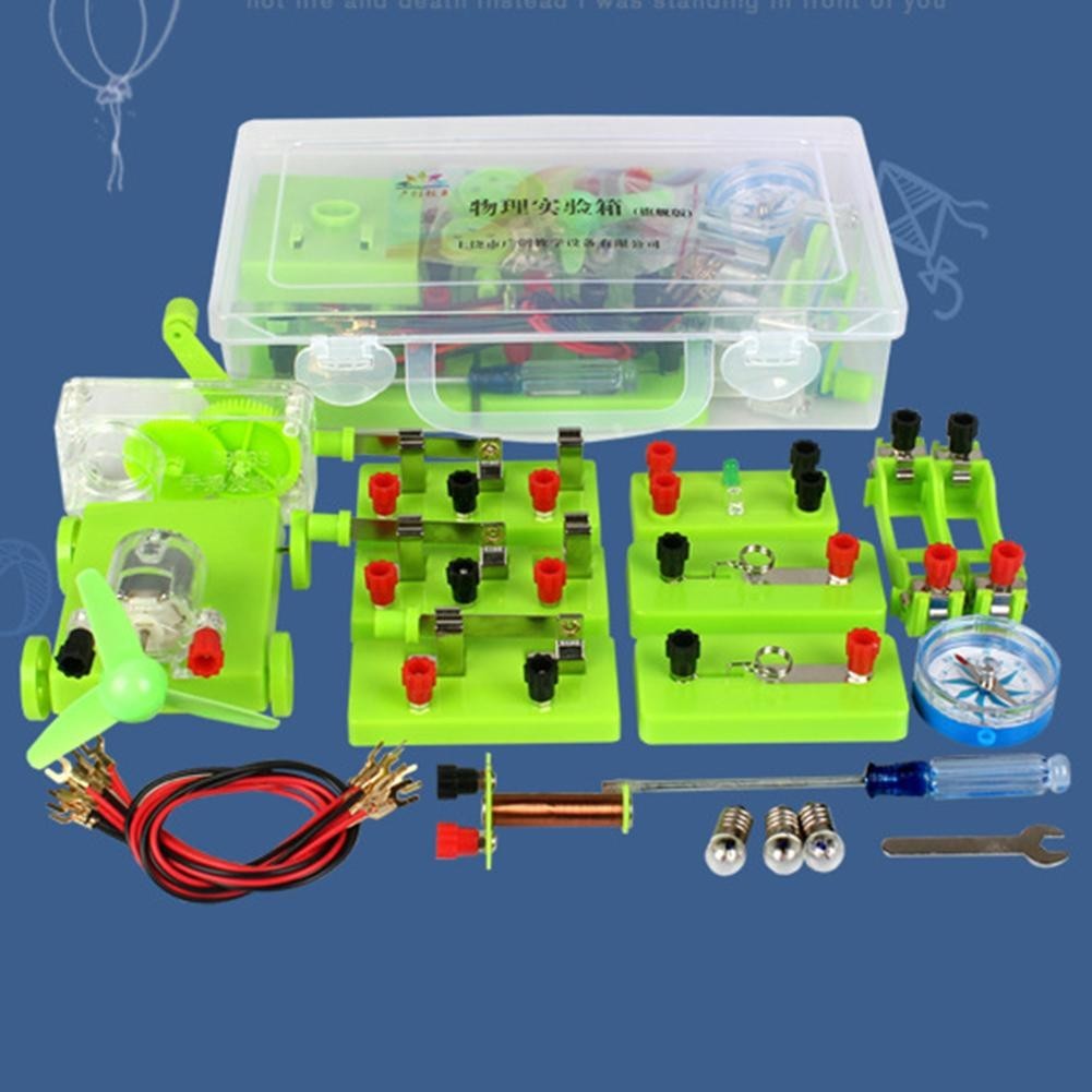 Physics Experiments Basic Circuit Electricity Magnetism Learning Kit science experiment Kids E ...